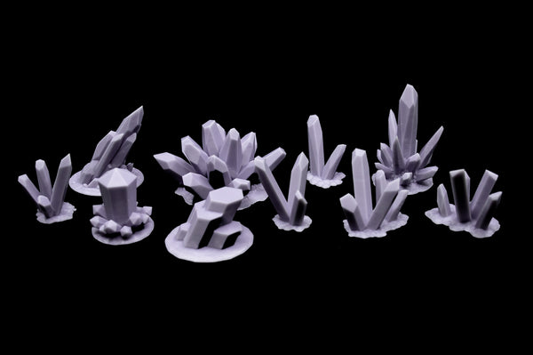 Large Crystals set 2 3D Printed Miniature Basing Scatter – Gatehouse ...