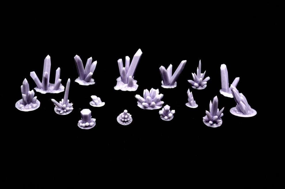 Medium Crystals set 3D Printed Miniature Basing Scatter – Gatehouse ...